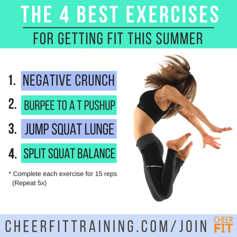 The 4 Best Exercises for getting Fit this Summer - CHEERFIT